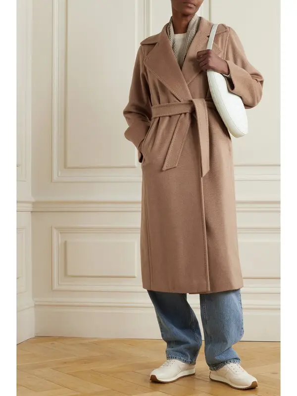 Max Mara Madame 101801 Icon Double-breasted Coat - Brown