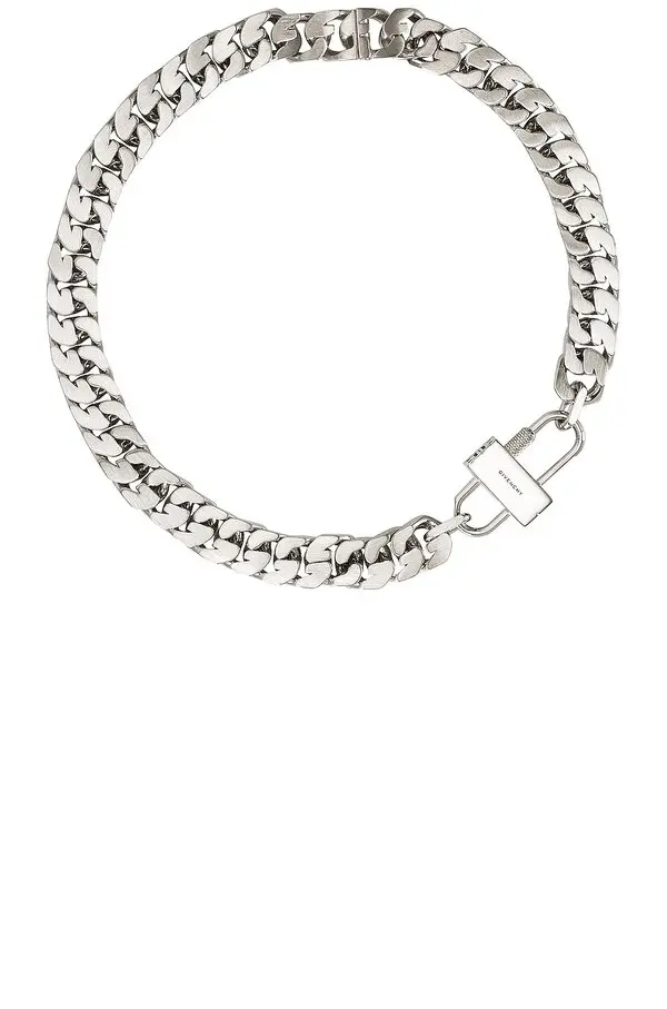 Givenchy G Chain Lock Small Necklace - Silvery