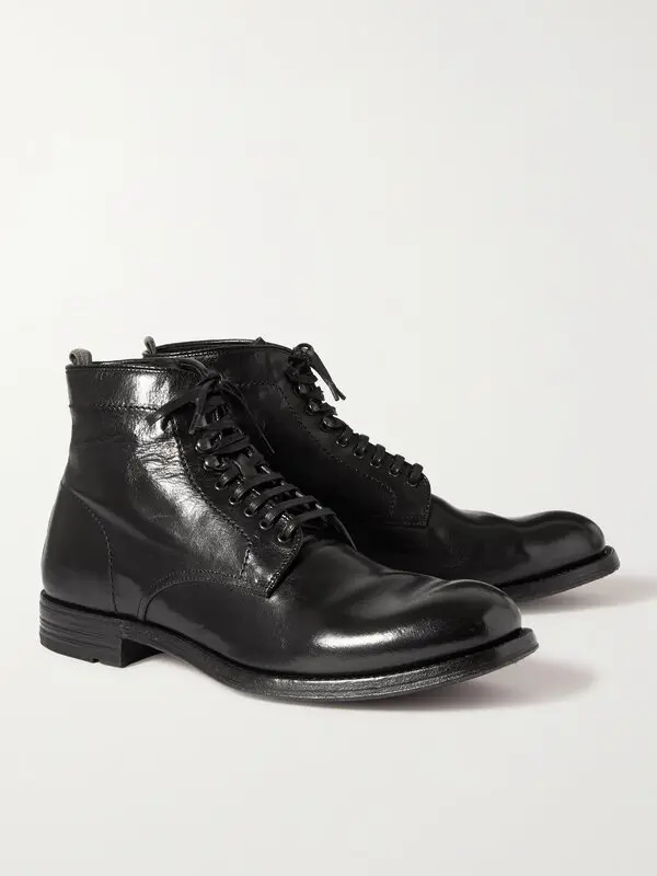 Officine Creative Balance Polished-leather Boots