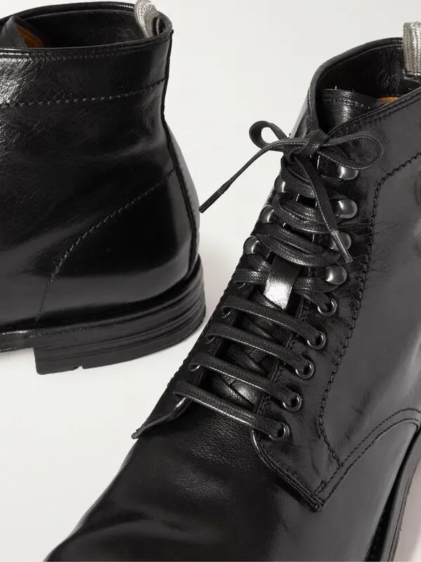 Officine Creative Balance Polished-leather Boots