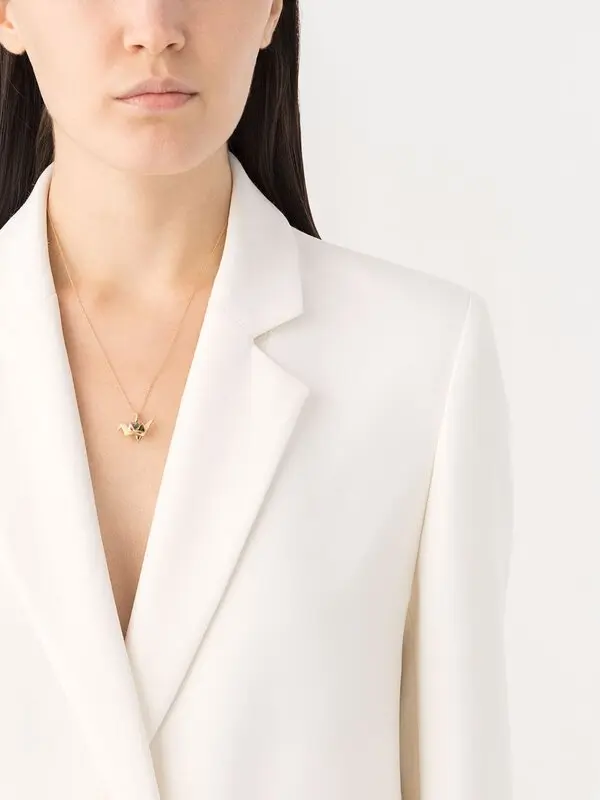 AURÉLIE BIDERMANN 18kt Yellow Origami Sapphire And Diamond Necklace