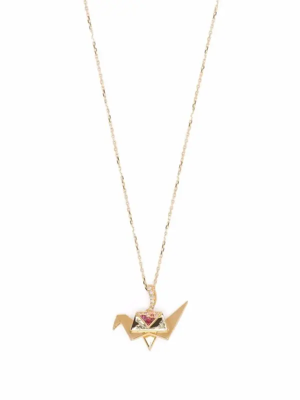 AURÉLIE BIDERMANN 18kt Yellow Origami Necklace - Gold