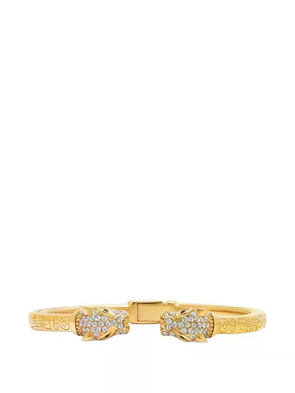 NIALAYA JEWELRY Panther Diamond-embellished Cuff Bangle - Gold