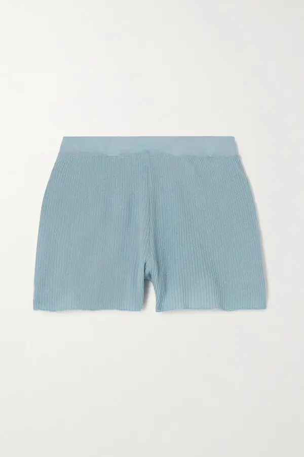 Sablyn Gia Ribbed Cashmere Shorts