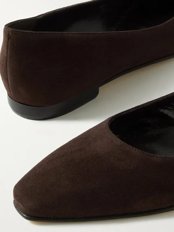 Manolo Blahnik Gelista Ballet Flats - Brown