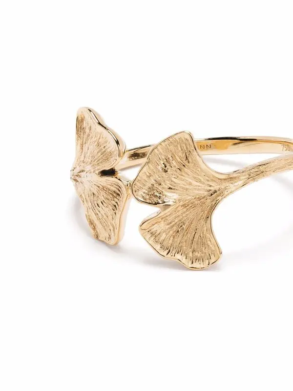 AURÉLIE BIDERMANN 18kt Yellow Ginkgo Ring