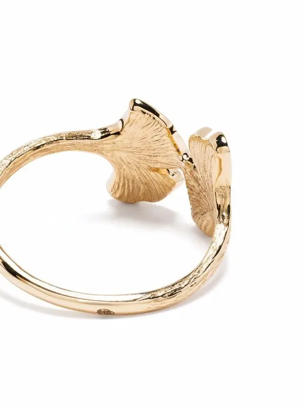 AURÉLIE BIDERMANN 18kt Yellow Ginkgo Ring
