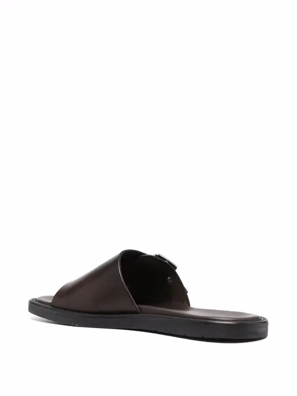 SCAROSSO Costantino Buckle-embellished Slides - Brown