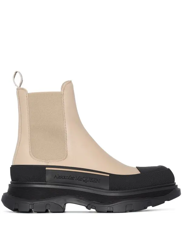 Alexander McQueen Tread Slick Chelsea Boots - Neutrals