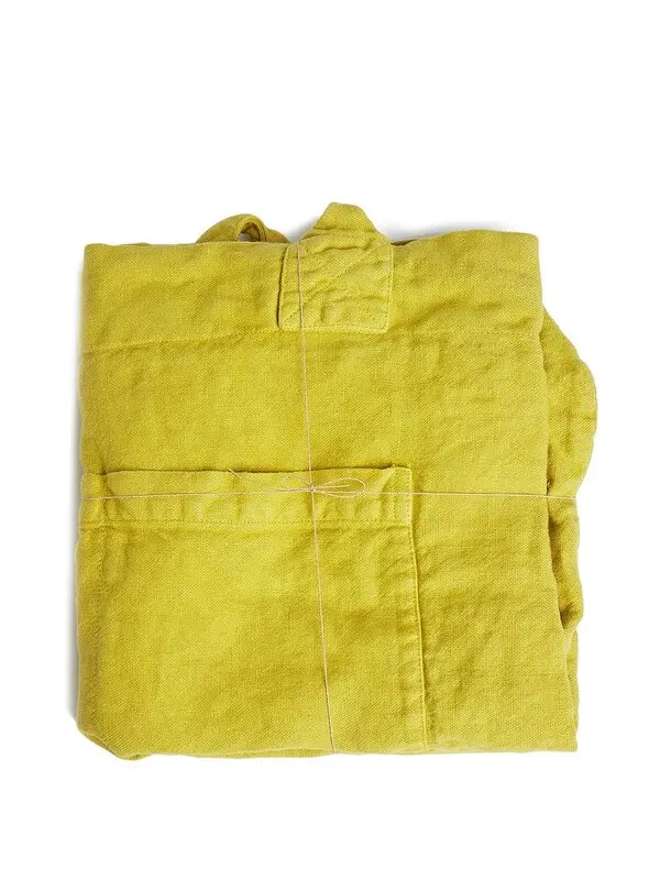 ONCE MILANO Linen Weekend Bag - Yellow