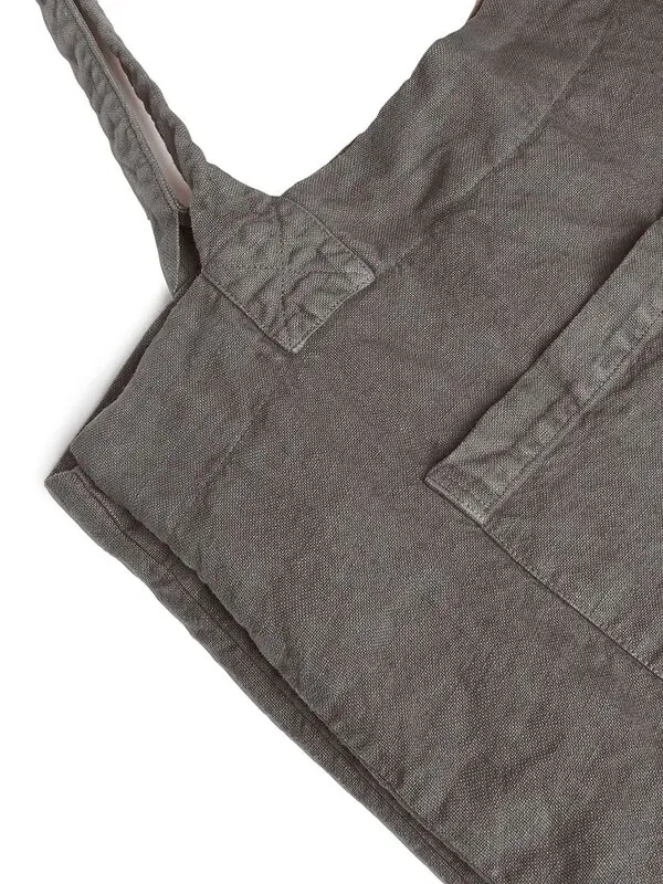ONCE MILANO Linen Weekend Bag - Grey
