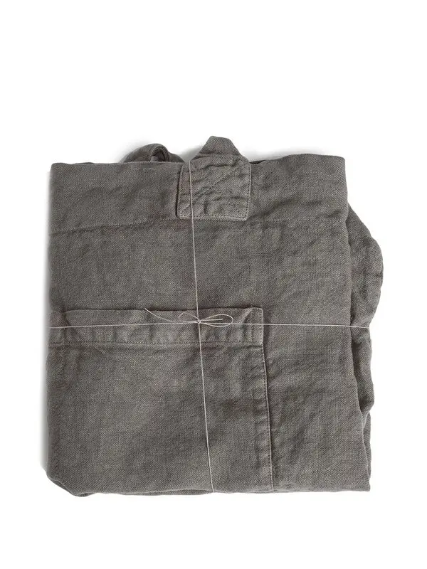 ONCE MILANO Linen Weekend Bag - Grey