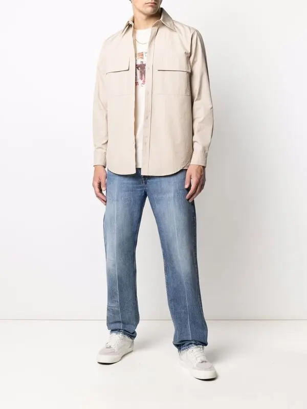DIESEL® Stonewashed Straight-leg Jeans