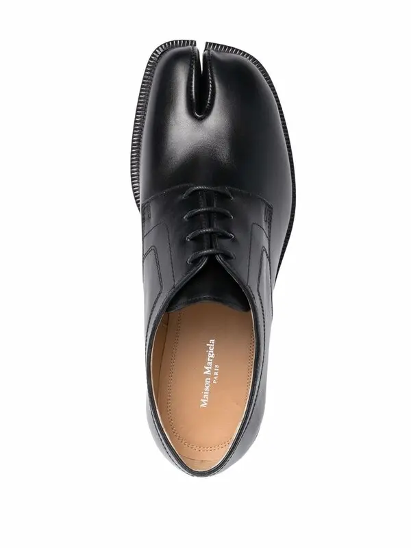 MAISON MARGIELA Tabi Leather Derby Shoes - Black