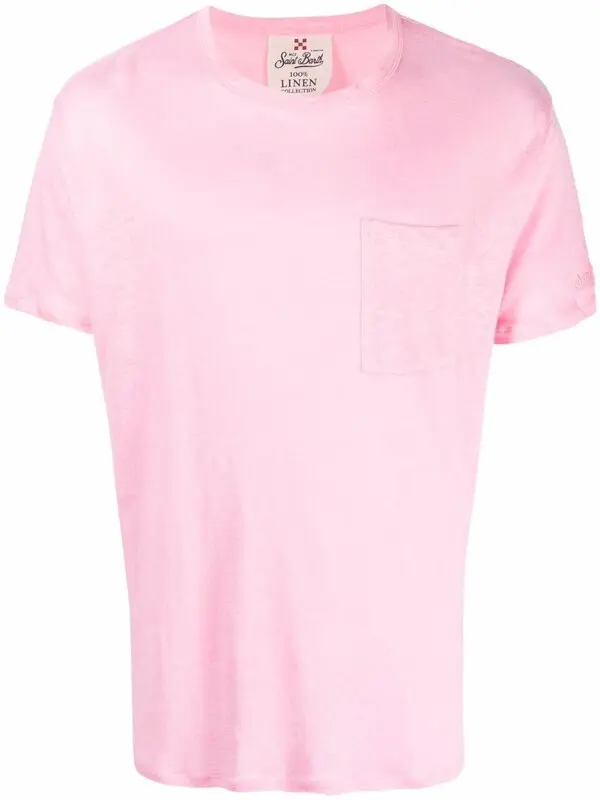 MC2 SAINT BARTH Patch-pocket T-shirt - Pink