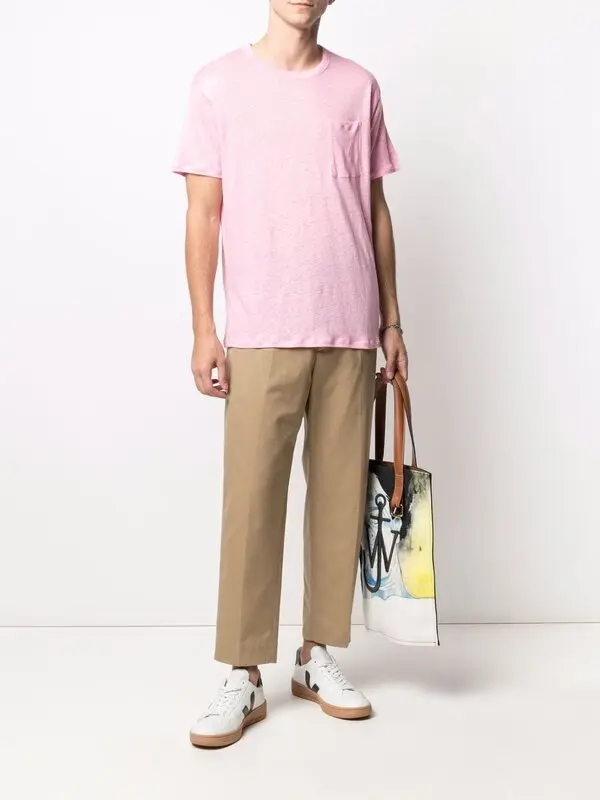 MC2 SAINT BARTH Patch-pocket T-shirt - Pink