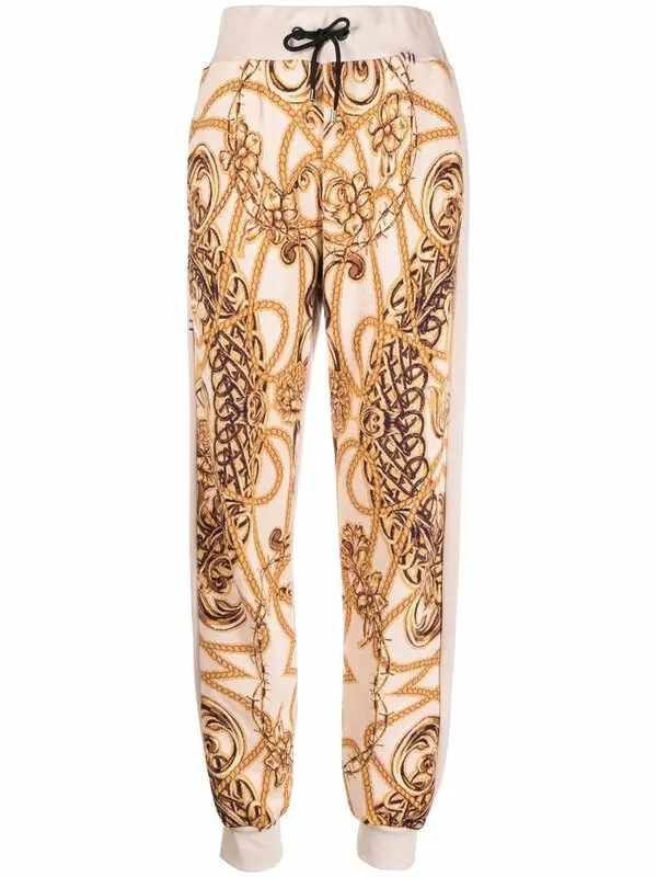 Philipp Plein Baroque-jacquard Fleece Sweatpants
