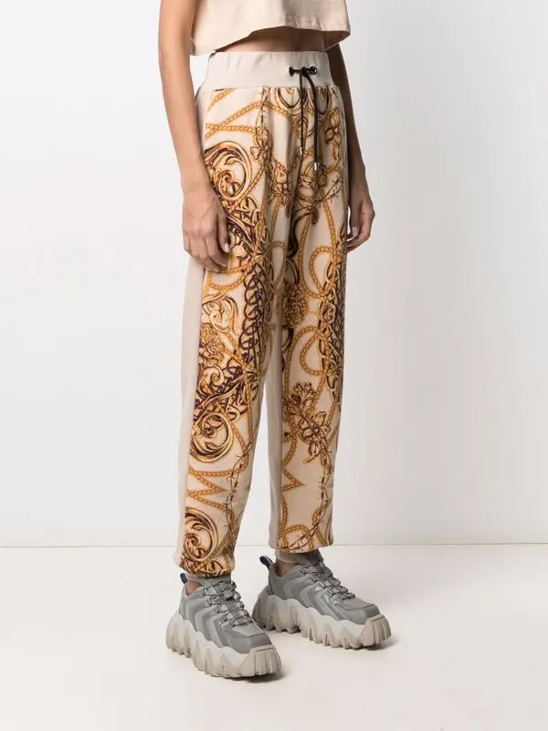 Philipp Plein Baroque-jacquard Fleece Sweatpants