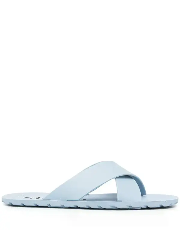 Senso Franky Crossover-strap Slides - Blue