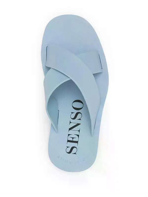 Senso Franky Crossover-strap Slides - Blue