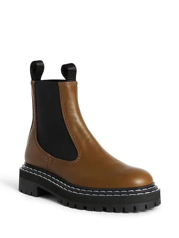 Proenza Schouler Lug Sole Combat Boots - Brown