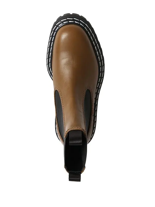 Proenza Schouler Lug Sole Combat Boots - Brown