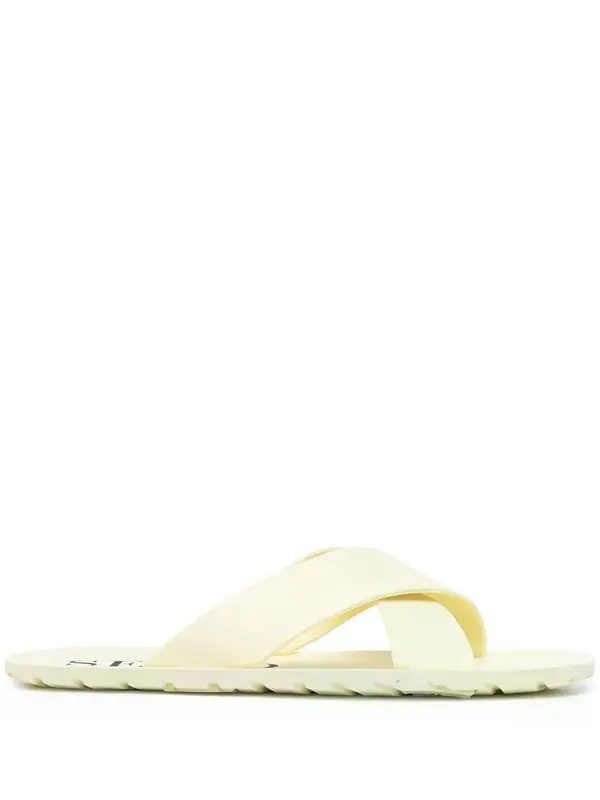 Senso Franky Crossover-strap Slides - Yellow