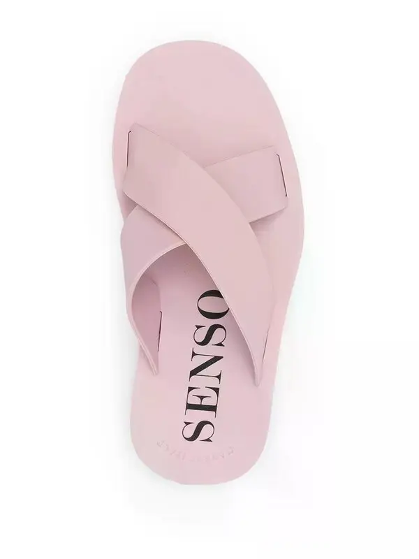Senso Franky Crossover-strap Slides - Purple