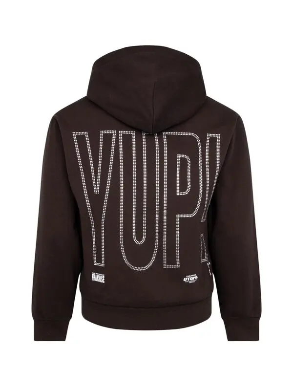 Travis Scott Yup Rhinestone Hoodie In Brown - 85% Off | Editorialist
