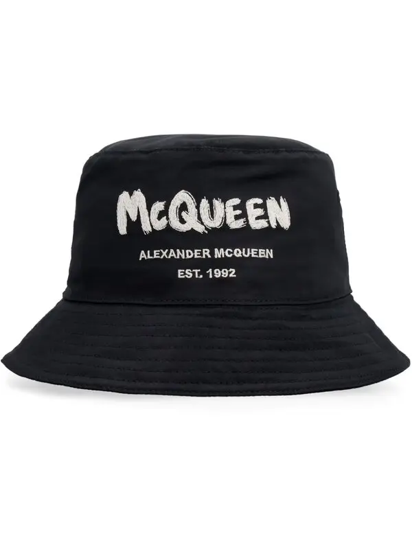 Alexander McQueen Bucket Hat - Black