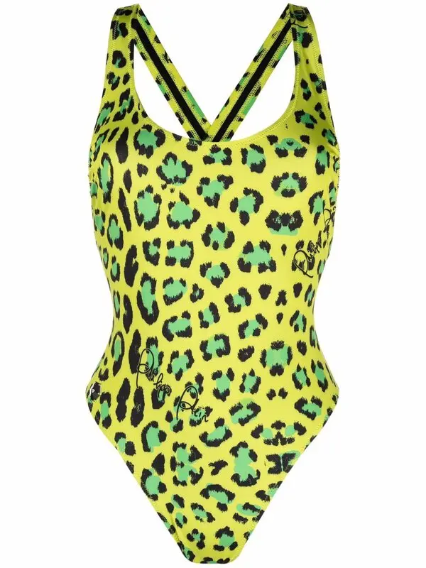 Philipp Plein Animal Print One-piece Swimsuit