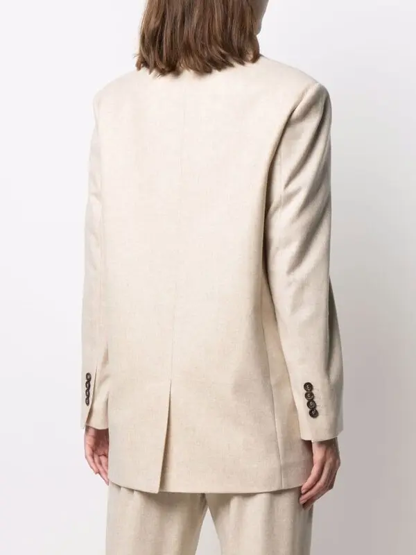 Brunello Cucinelli Peak-lapel Single-breasted Blazer - Neutrals