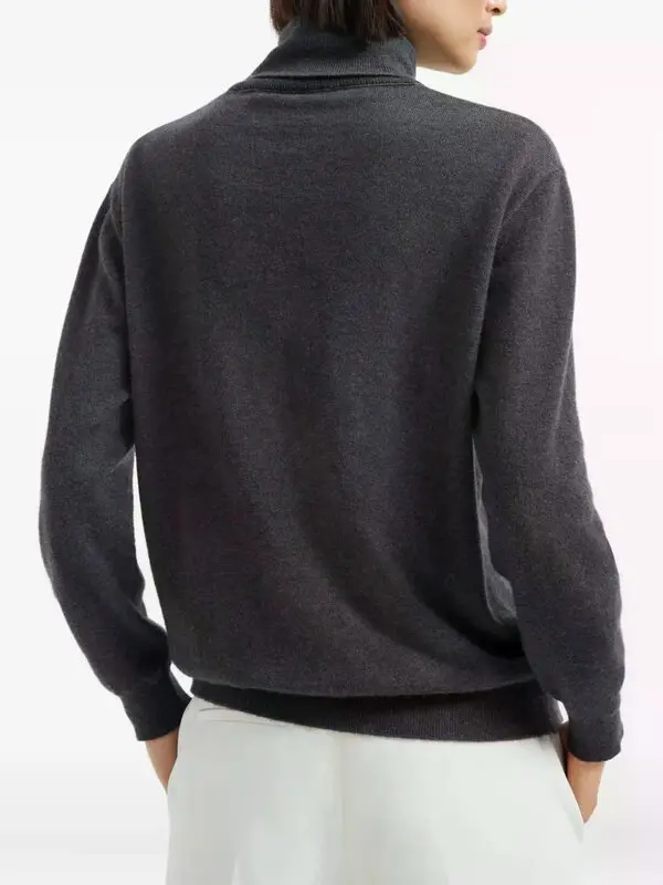 Brunello Cucinelli Roll-neck Cashmere Sweater - Grey