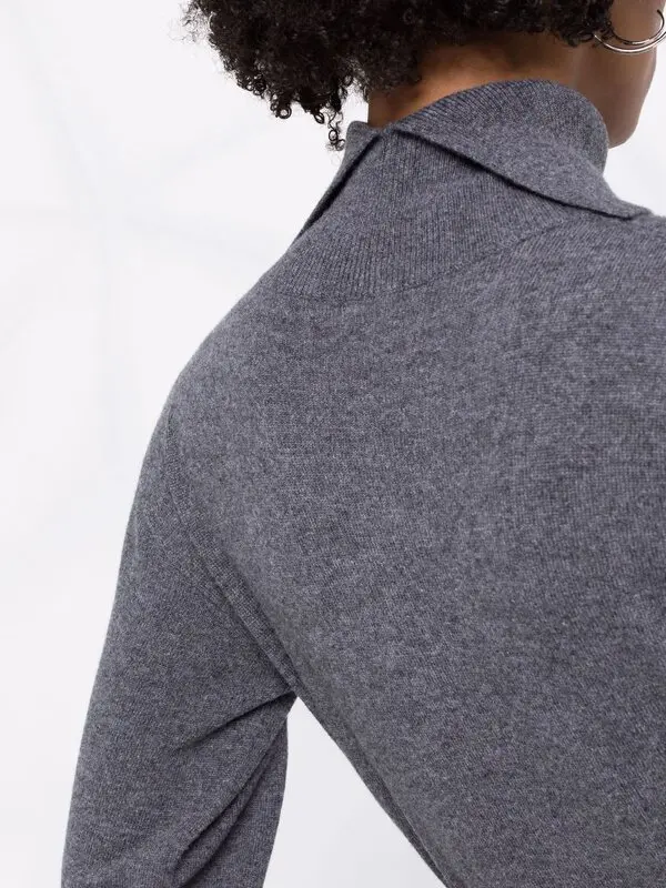 JIL SANDER Roll-neck Cashmere Jumper - Grey