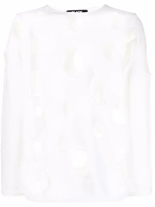 BLACK COMME DES GARÇONS Cut-out Jumper