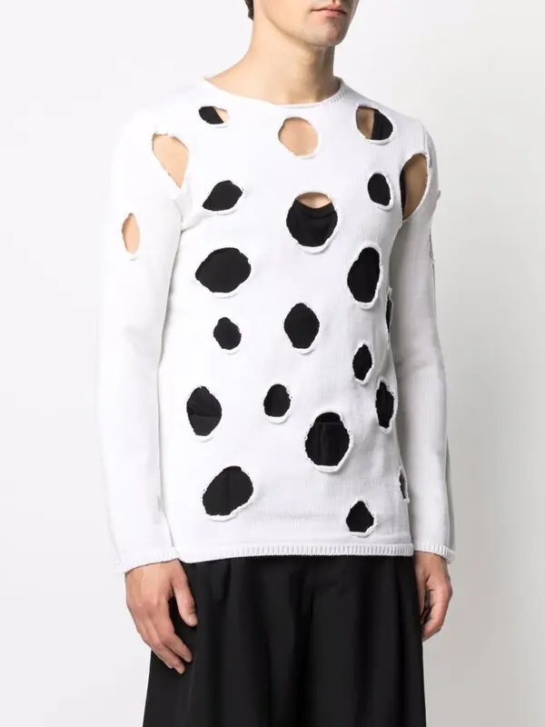 BLACK COMME DES GARÇONS Cut-out Jumper