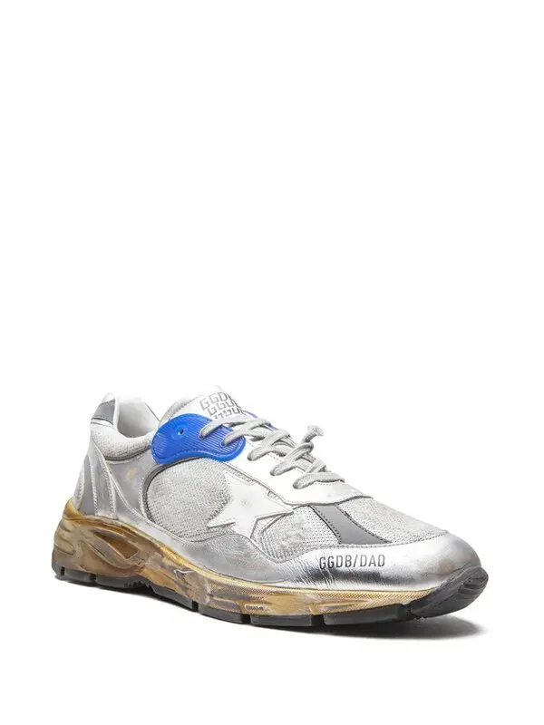 GOLDEN GOOSE Running Dad Net Sneakers - Silver