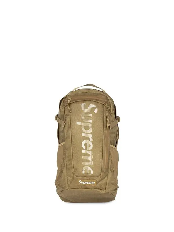 Supreme Logo Print Backpack Neutrals Editorialist