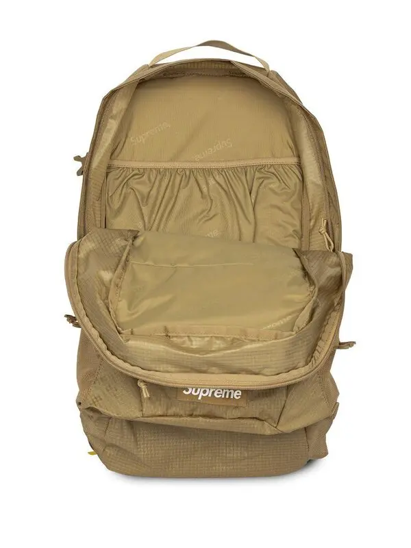 Supreme Logo Print Backpack - Neutrals