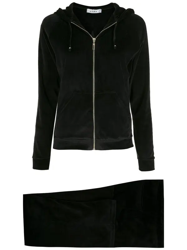 AMIR SLAMA Velour Zip-up Tracksuit