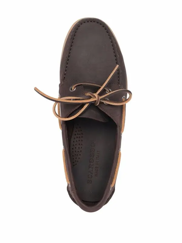 SCAROSSO Jude Boat Shoes - Brown