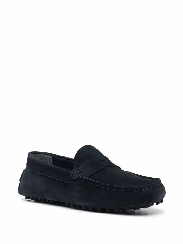 SCAROSSO Michael Suede Loafers - Blue