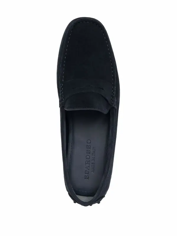 SCAROSSO Michael Suede Loafers - Blue