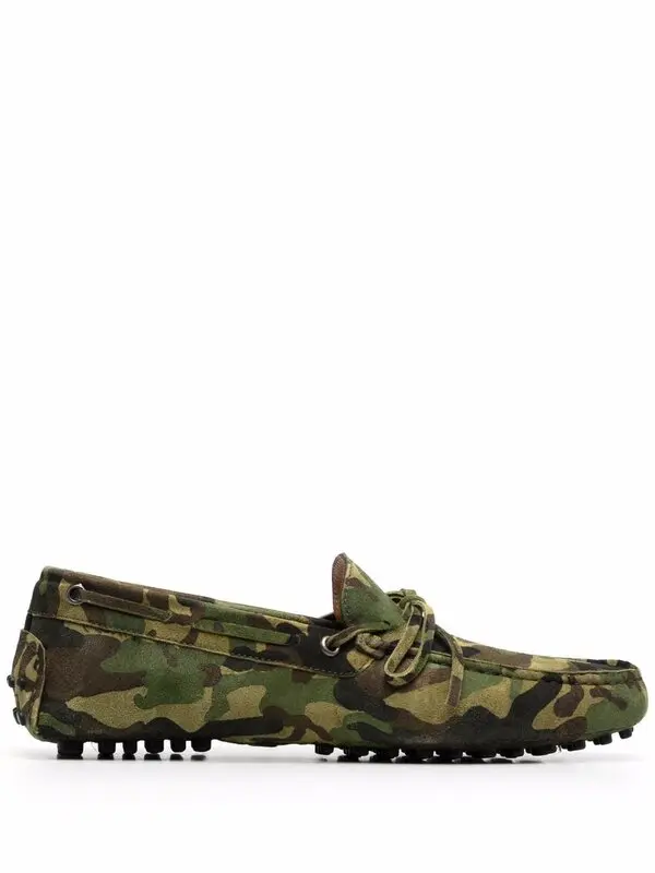SCAROSSO James Camouflage-print Loafers