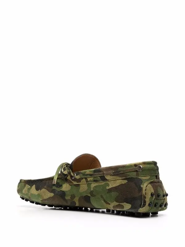SCAROSSO James Camouflage-print Loafers
