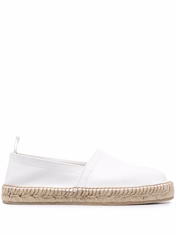 SCAROSSO Braided Espadrilles - White