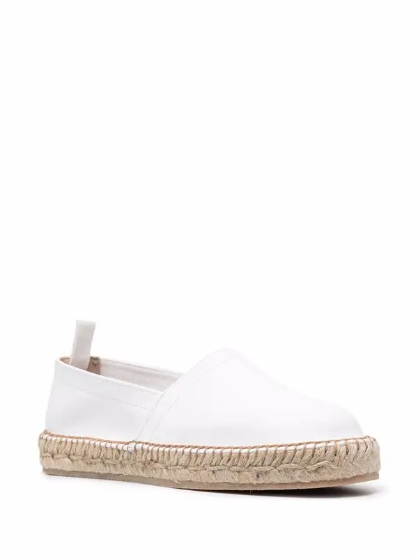 SCAROSSO Braided Espadrilles - White