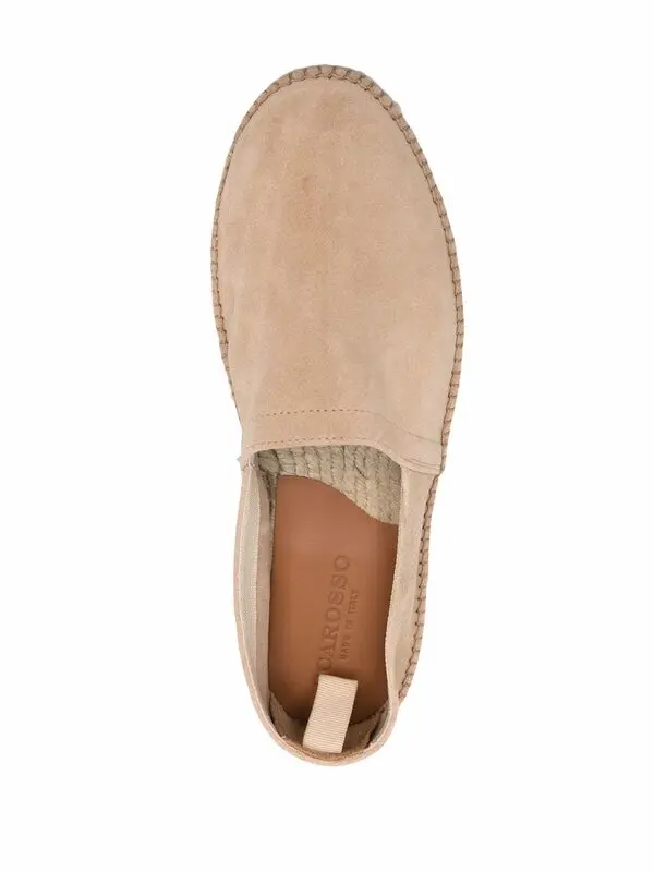 SCAROSSO Pablo Suede Espadrilles - Neutrals
