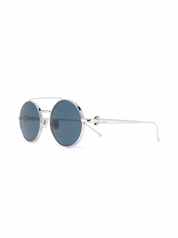 Cartier Pasha Round-frame Sunglasses - Silver