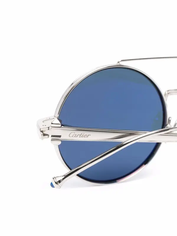 Cartier Pasha Round-frame Sunglasses - Silver